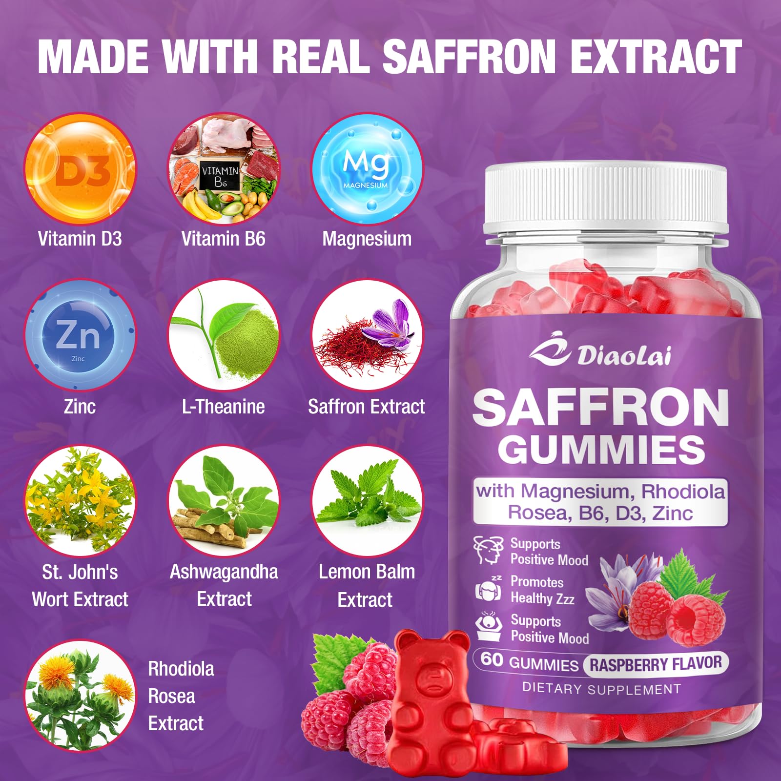 Natural St. John's Wort supplement gummies