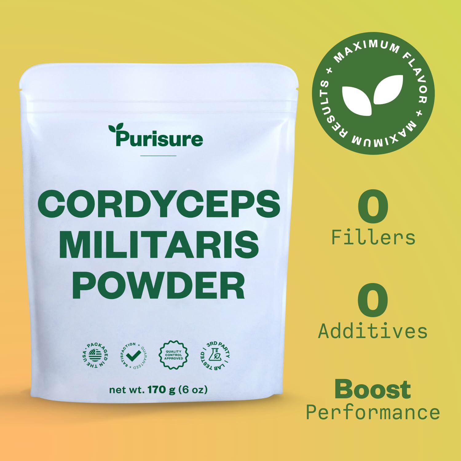 Natural stamina booster with mushrooms