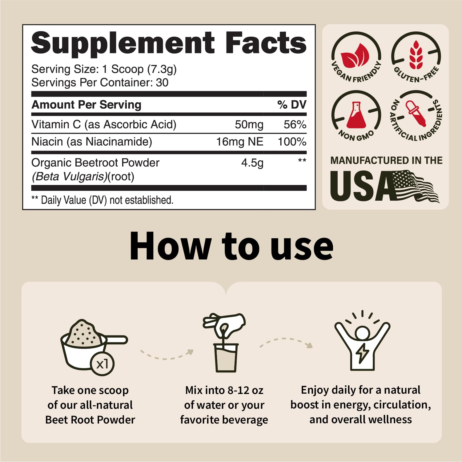 natural stamina booster with niacinamide