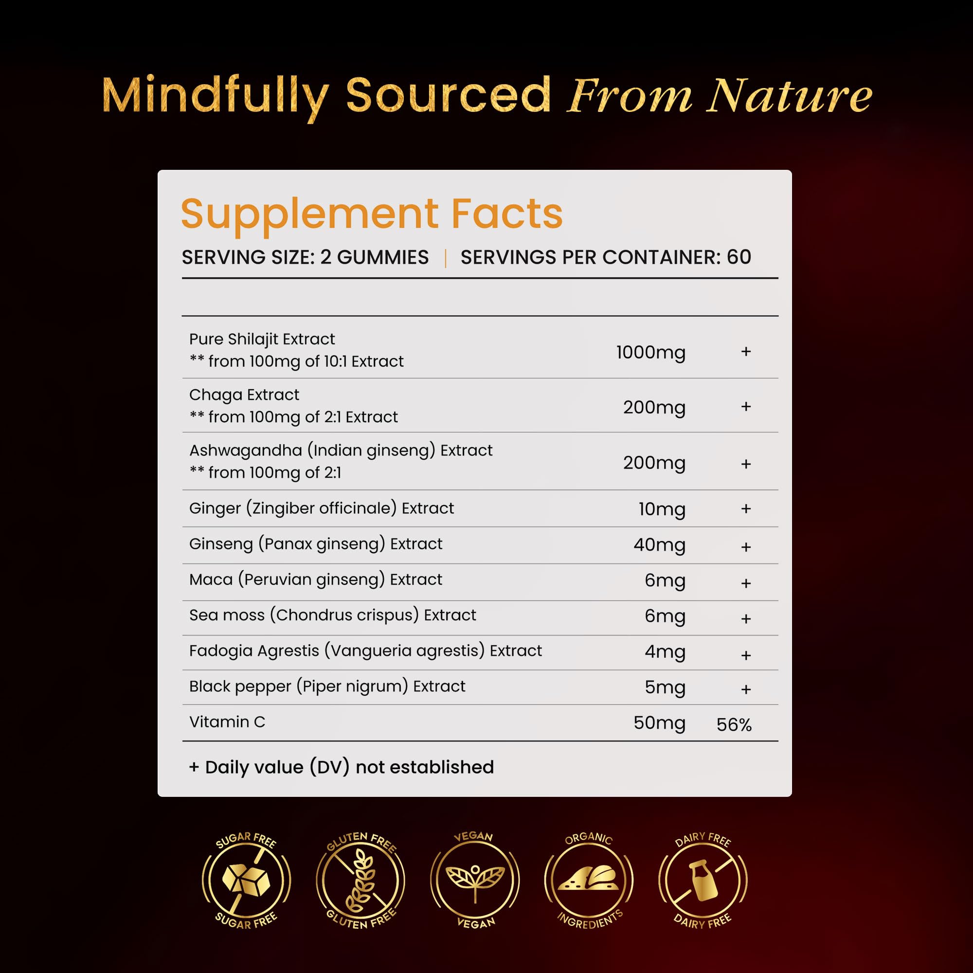 natural stamina support shilajit gummies