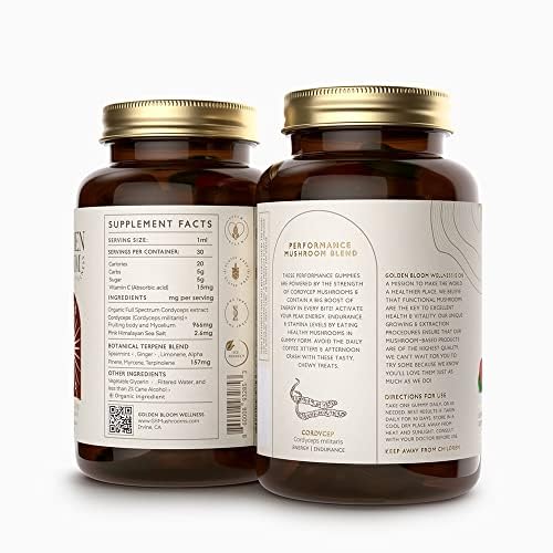 Natural stamina support with mushrooms