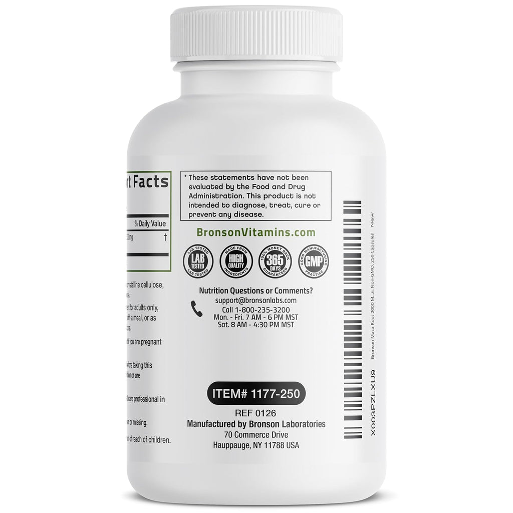 Natural stamina with Maca root