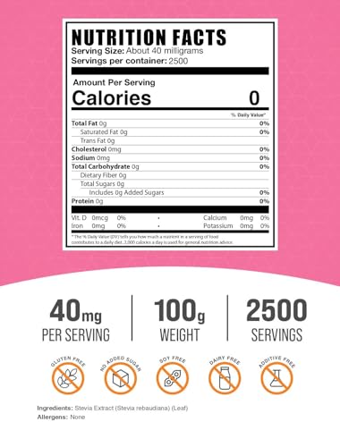 natural stevia powder for drinks