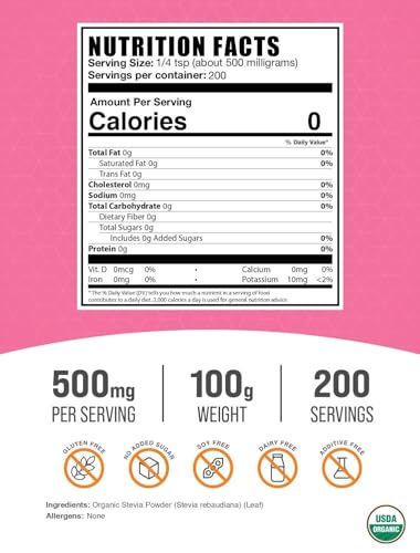 natural stevia sweetener for beverages