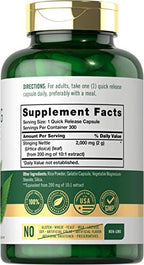 Natural stinging nettle supplement benefits