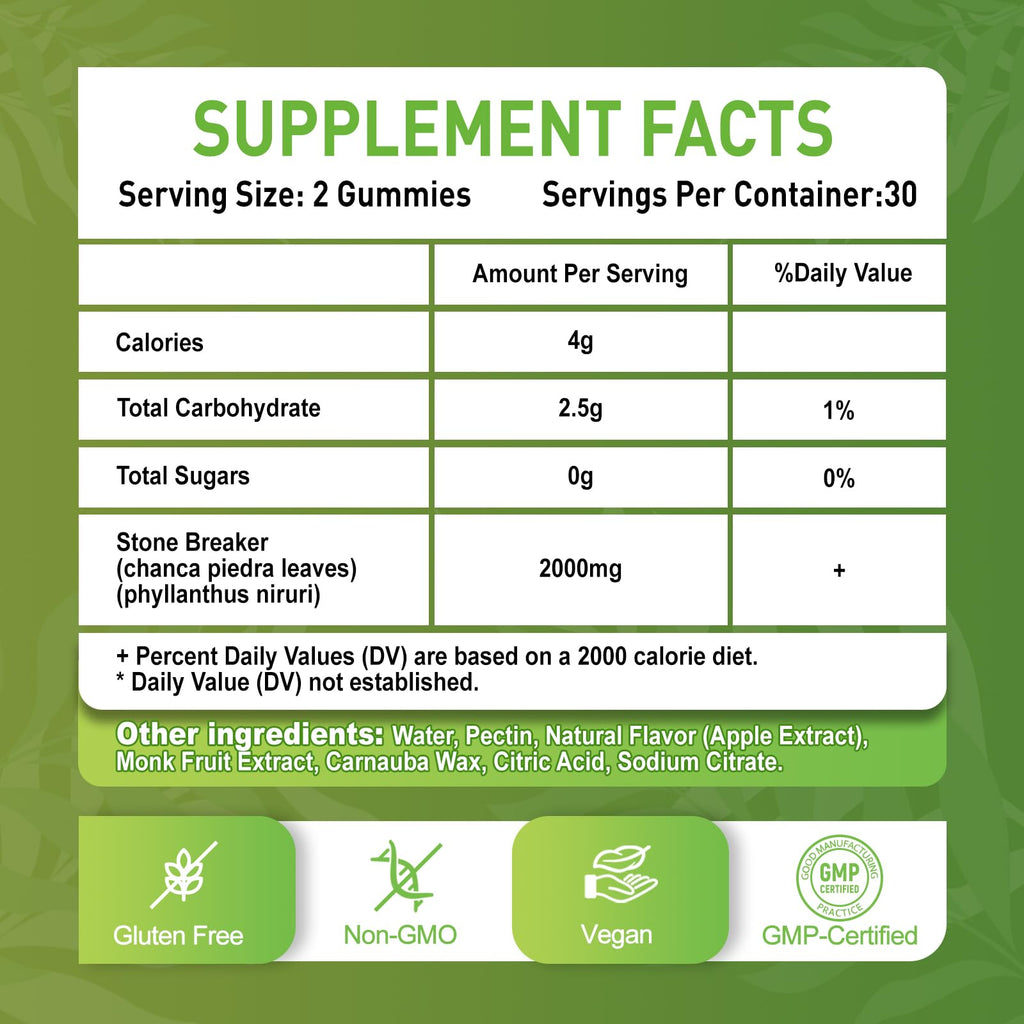 natural stone breaker herbal gummies