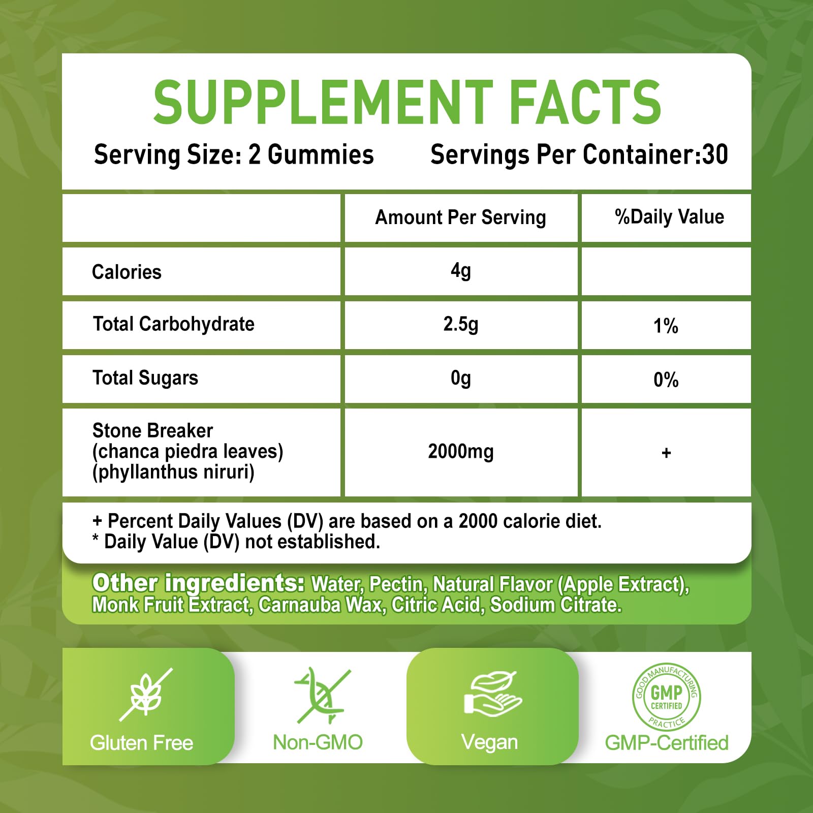 natural stone breaker herbal gummies