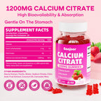 Natural strawberry calcium supplement for kids
