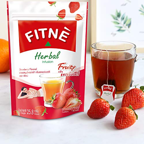 natural strawberry detox tea blend