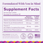 Natural strawberry flavour vitamin tablets