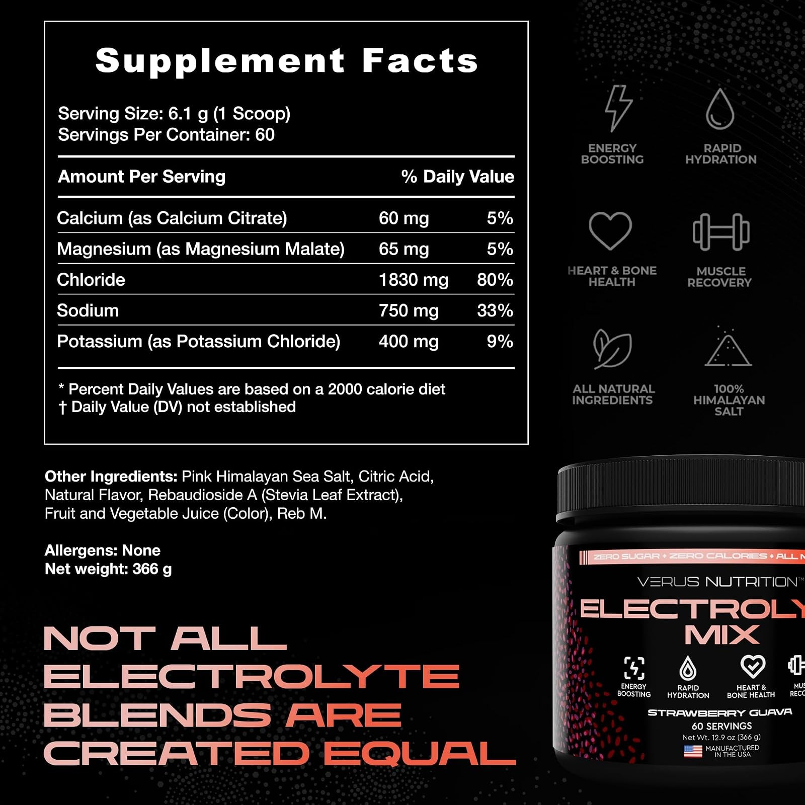 Natural strawberry guava flavour sports drink