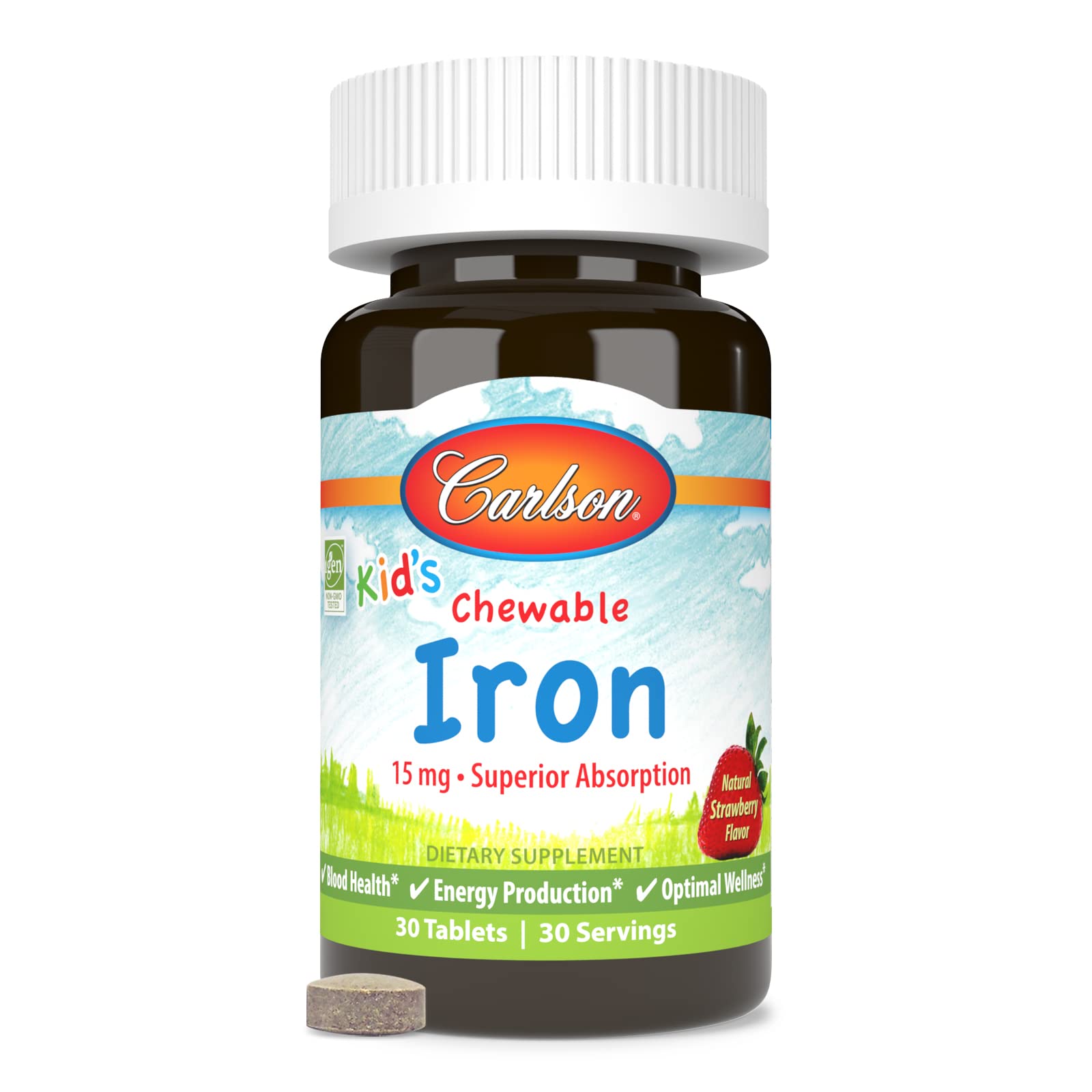 Natural strawberry iron for picky eaters
