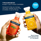 natural strawberry orange sports nutrition gels