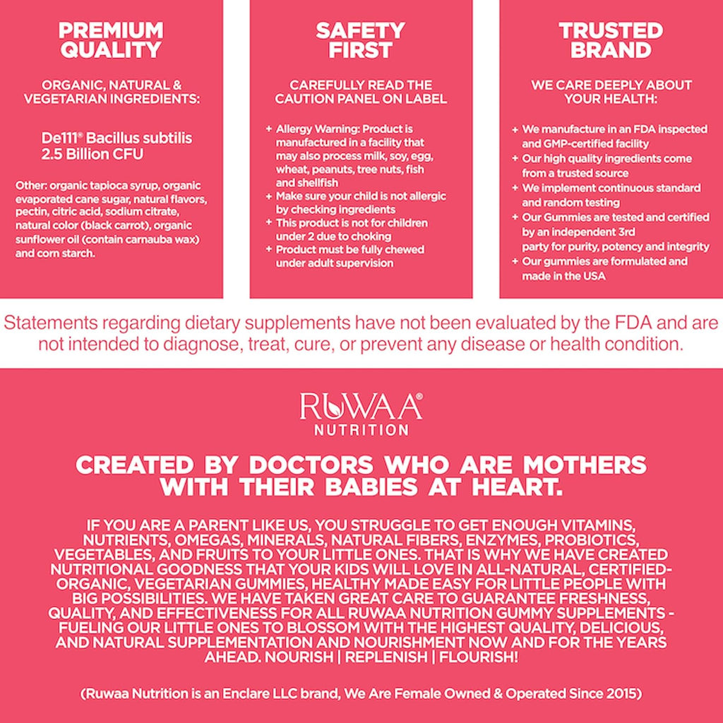 natural strawberry probiotic supplement for kids