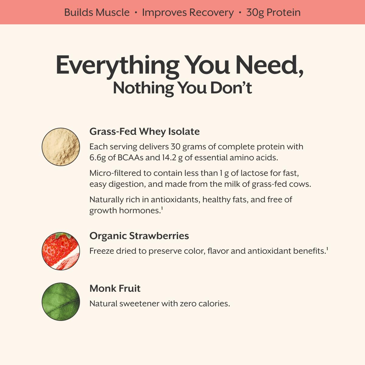 natural strawberry protein supplement