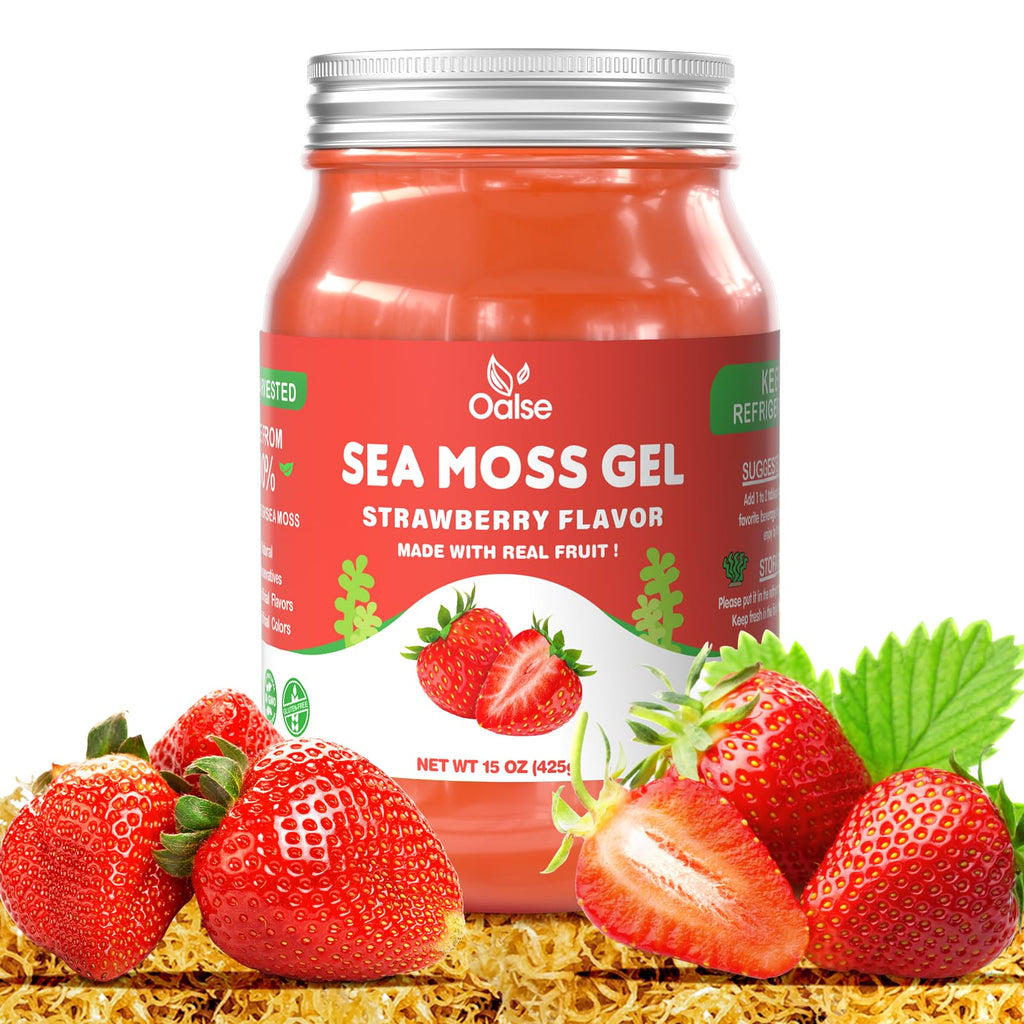 natural strawberry sea moss gel