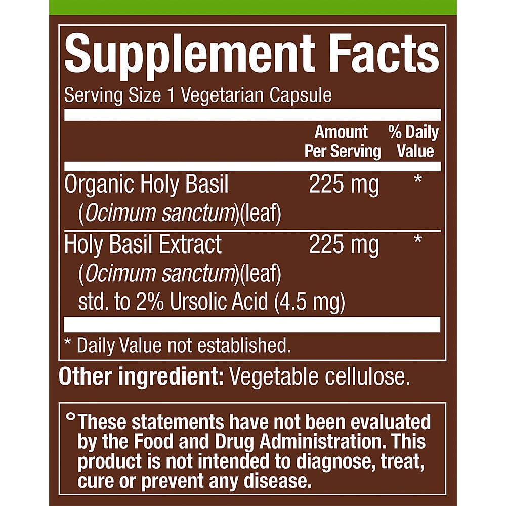 natural stress management with holy basil