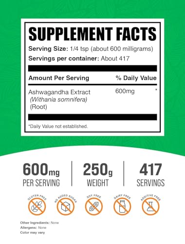 natural stress relief ashwagandha powder