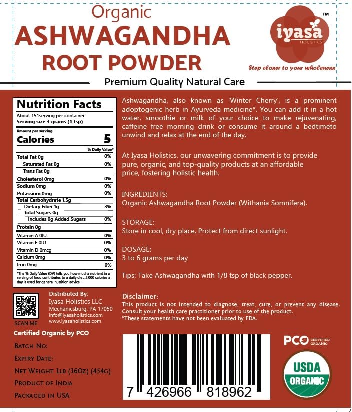 natural stress relief ashwagandha powder