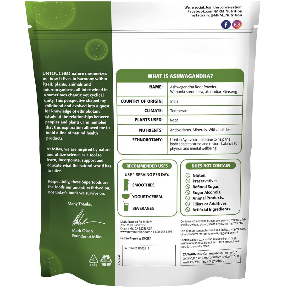 natural stress relief ashwagandha powder