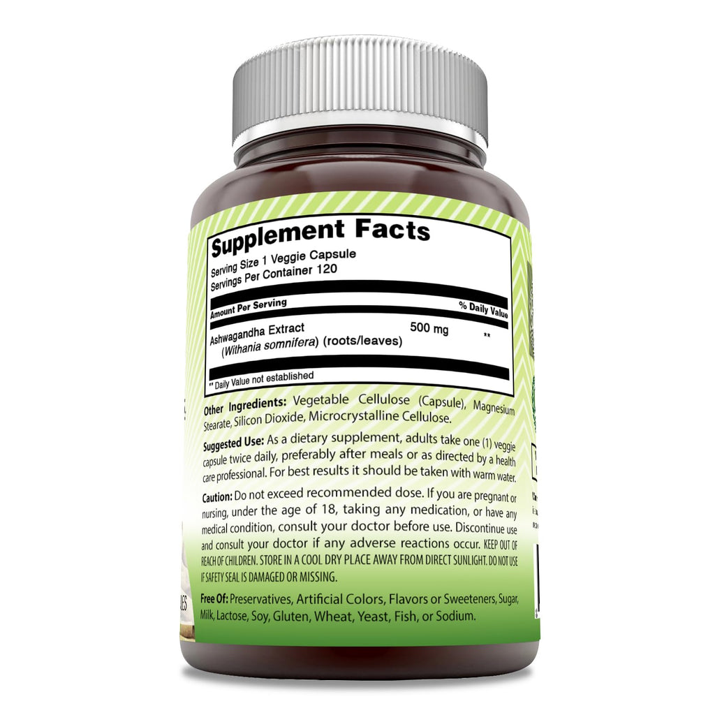 natural stress relief ashwagandha supplement