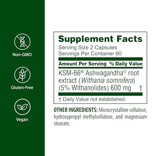 natural stress relief ashwagandha supplement