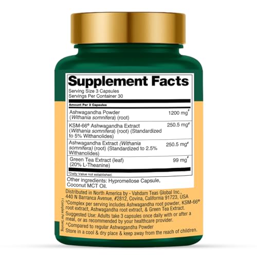 natural stress relief ashwagandha supplement