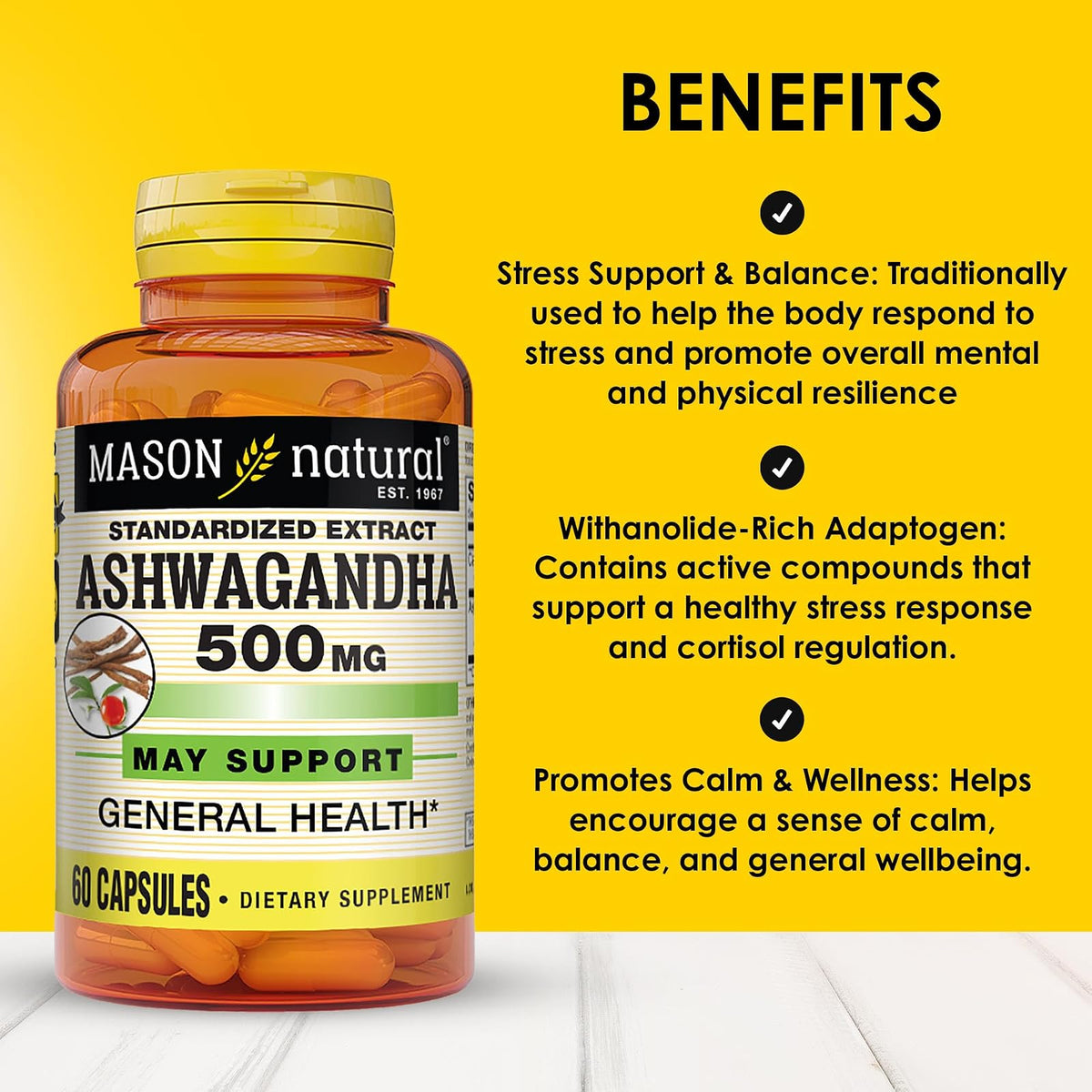 natural stress relief ashwagandha supplement