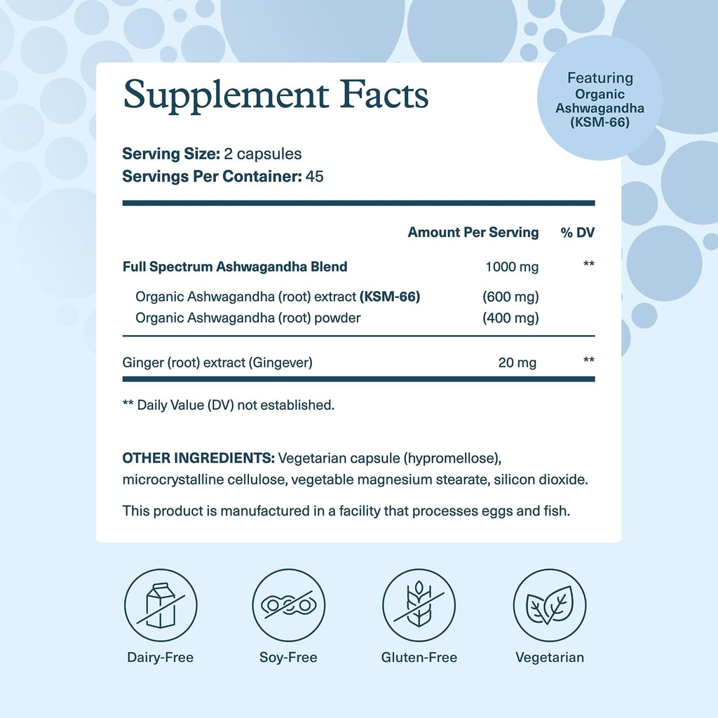 natural stress relief ashwagandha supplement