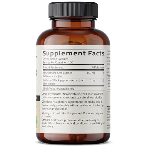 natural stress relief ashwagandha supplement