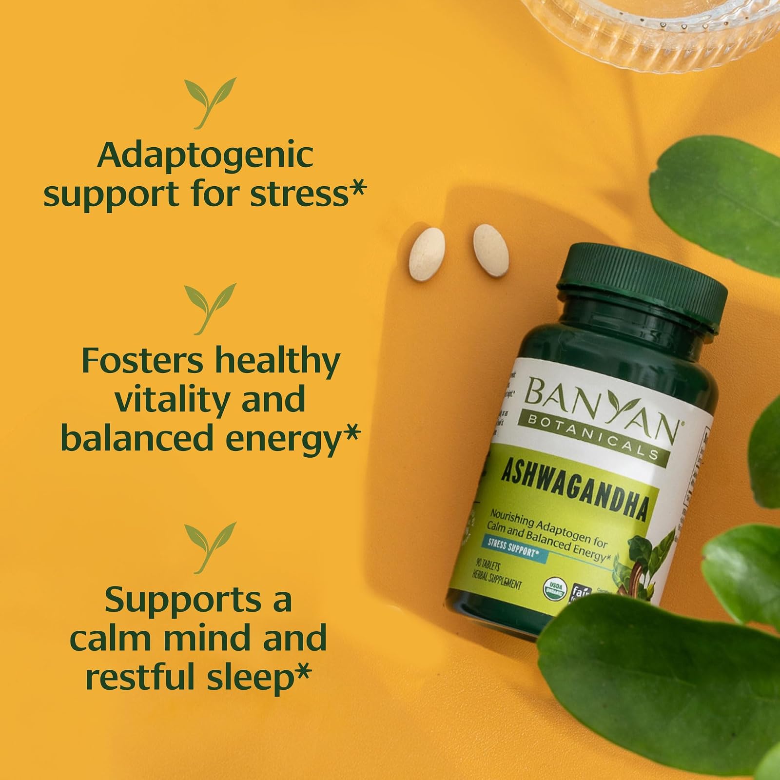 natural stress relief ashwagandha supplement