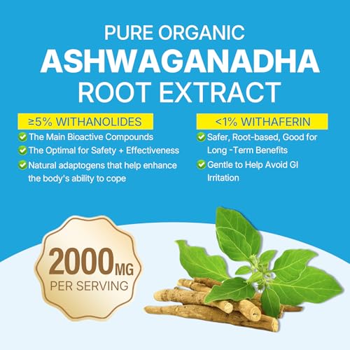 Natural stress relief Ashwagandha supplements