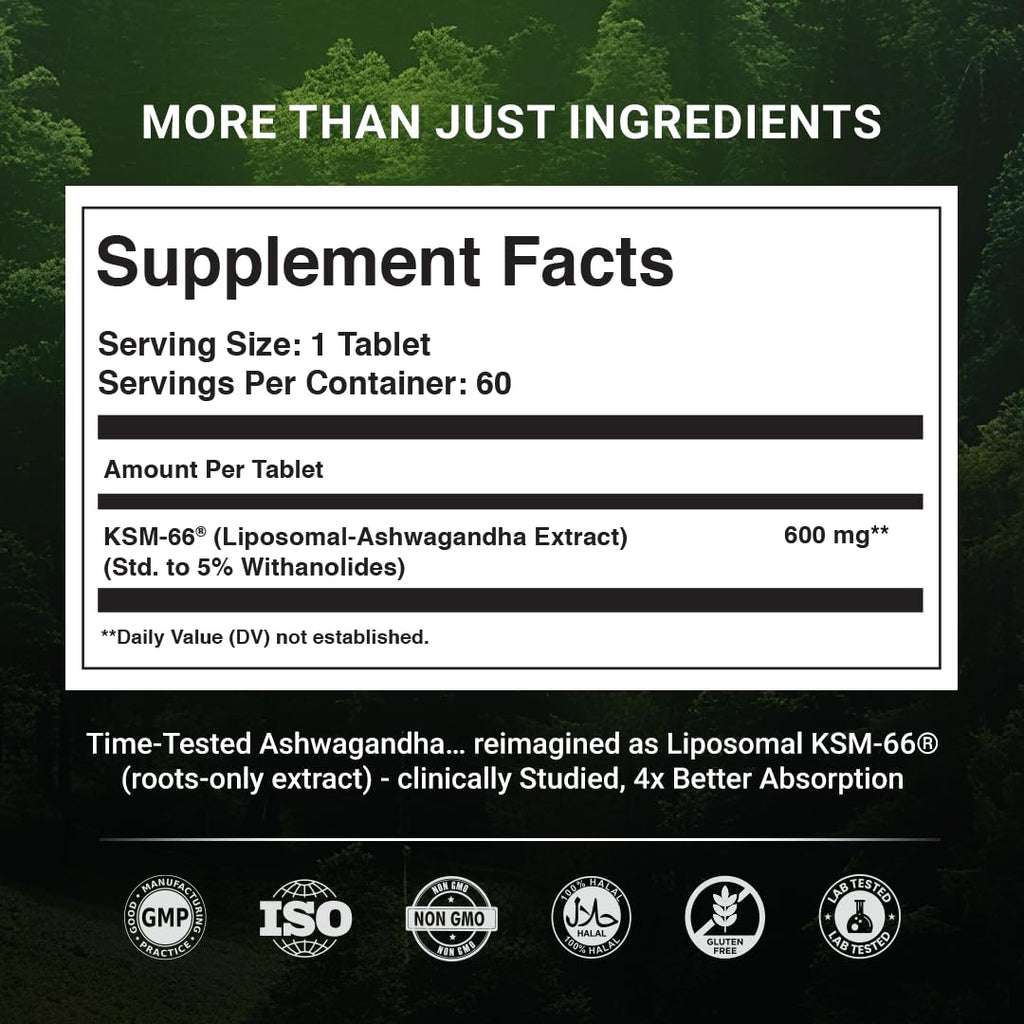 natural stress relief ashwagandha tablets