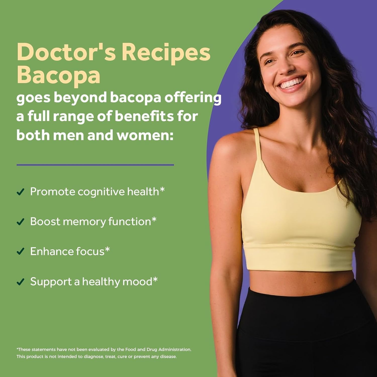 Natural stress relief Bacopa Monnieri
