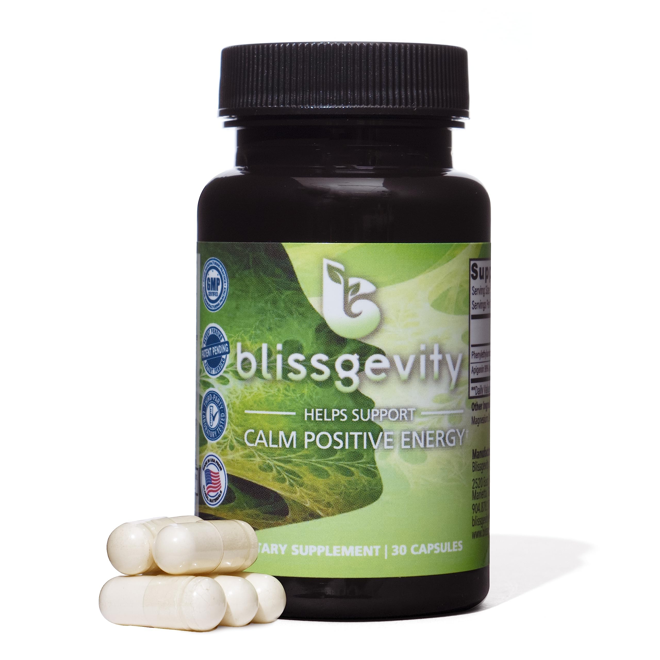 natural stress relief blended vitamin capsules