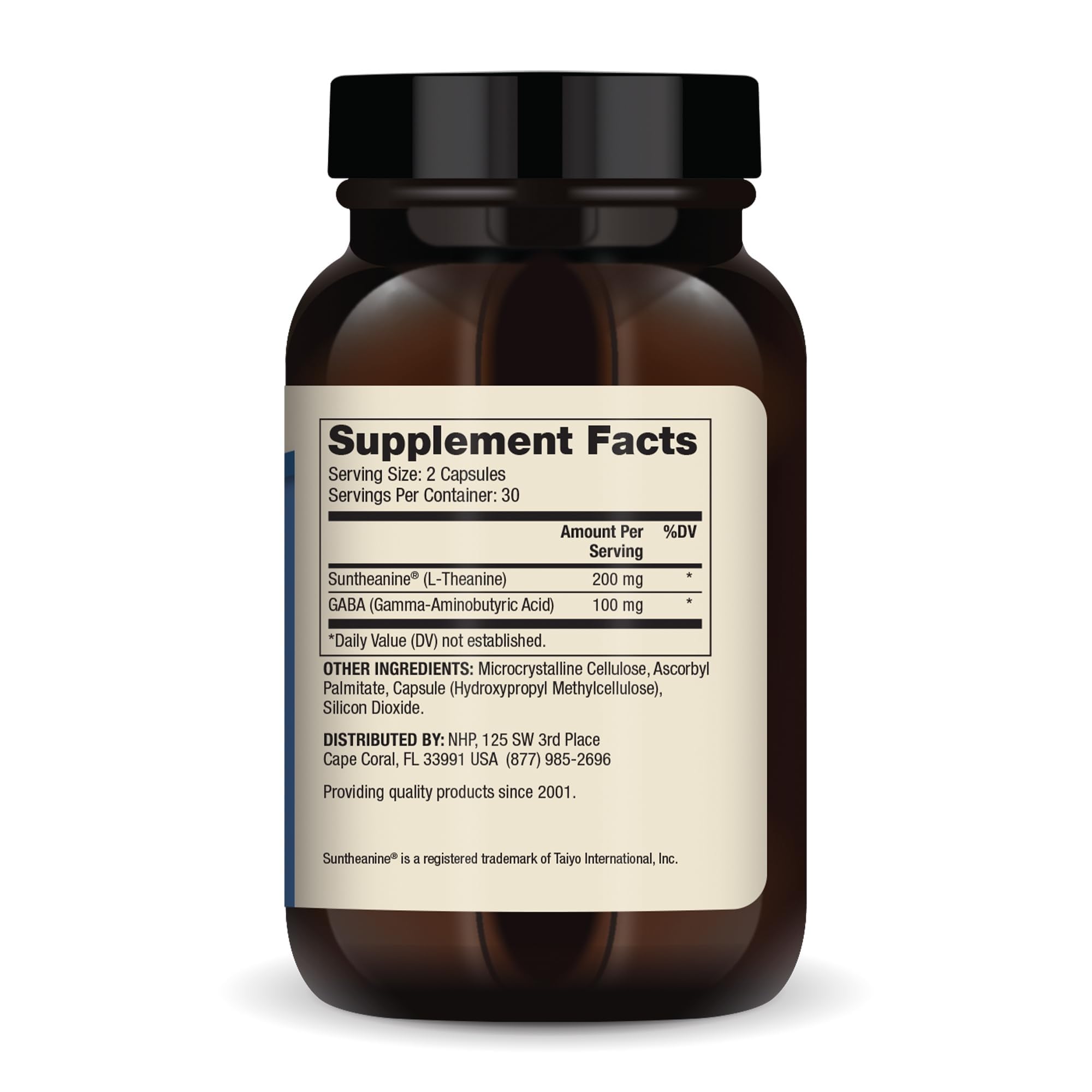 Natural stress relief blended vitamin supplement