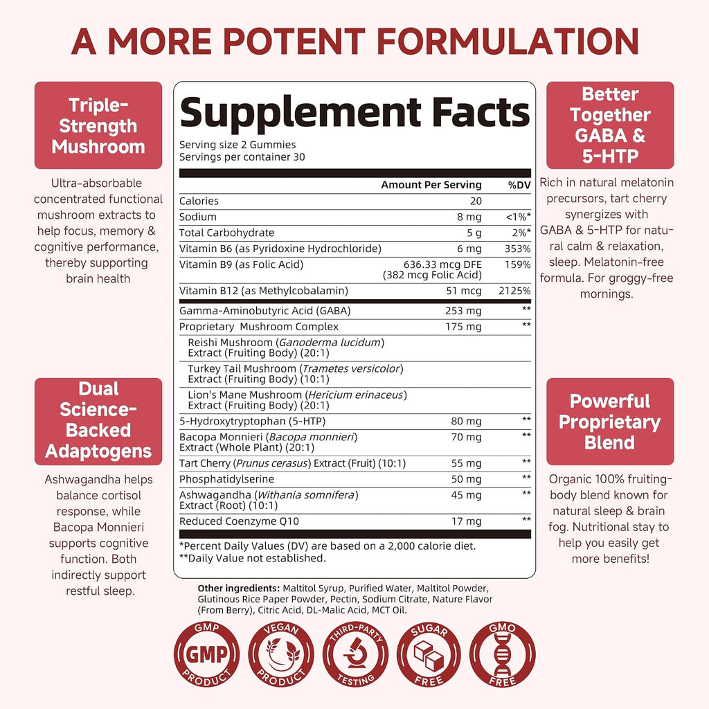 Natural stress relief GABA gummies