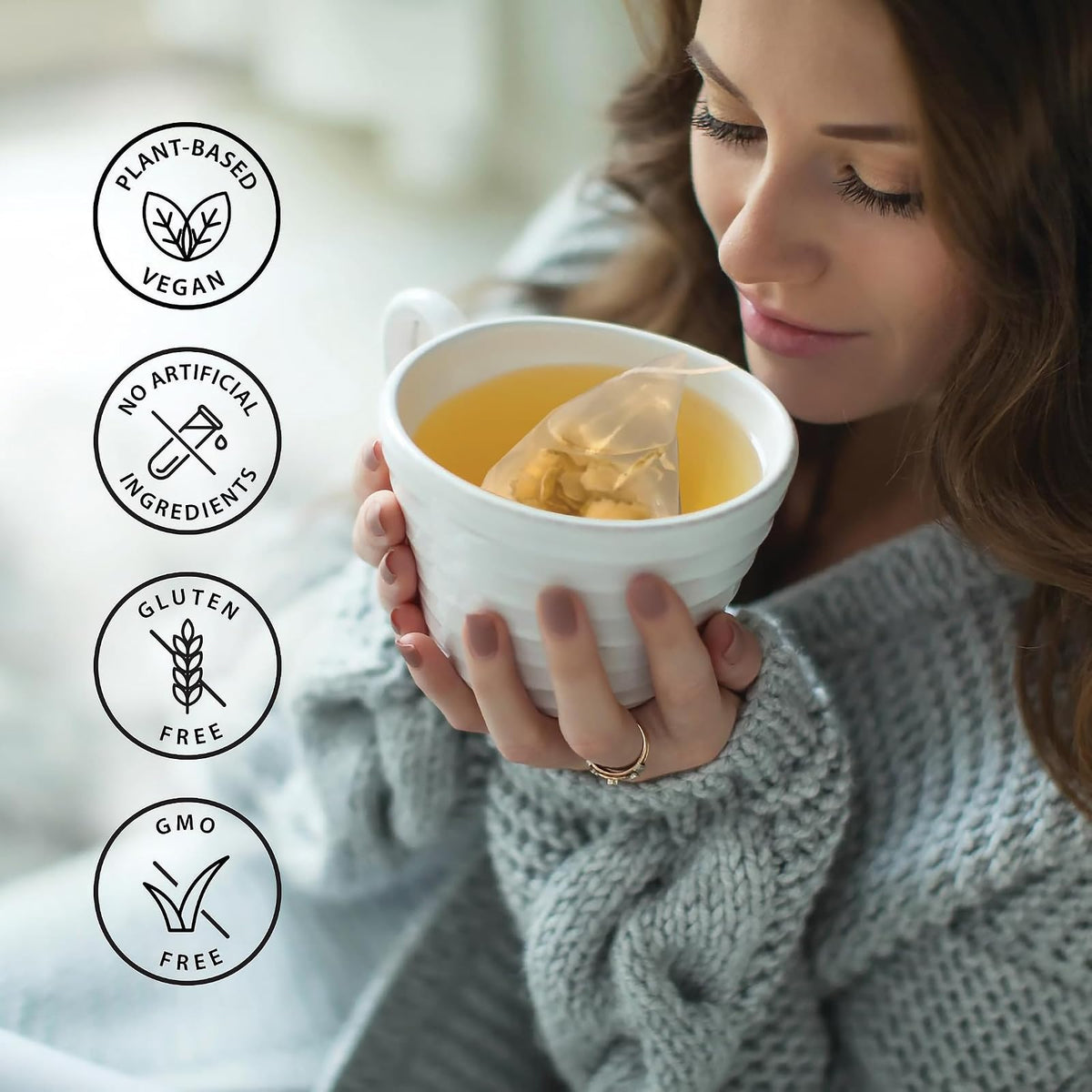 Natural stress relief ginseng tea