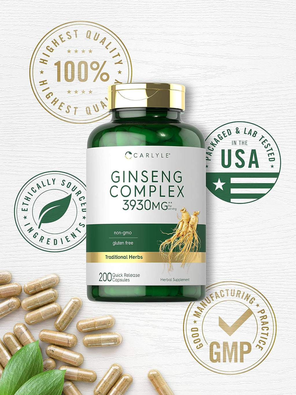 Natural stress relief ginseng