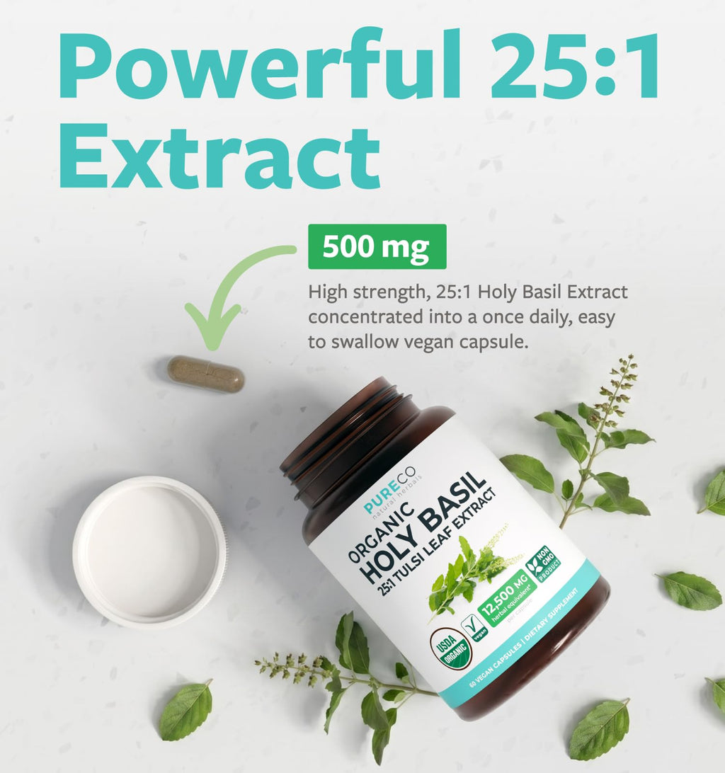 natural stress relief holy basil
