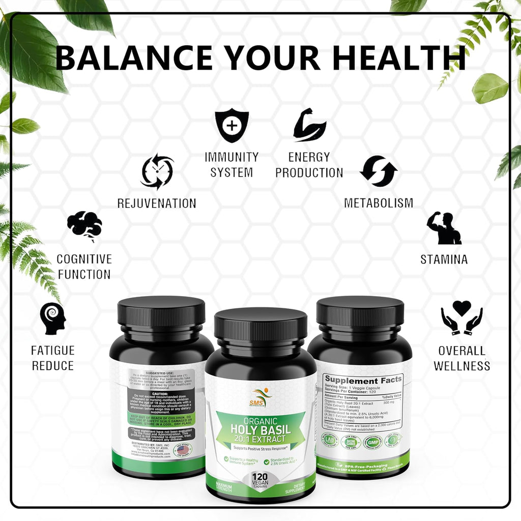 natural stress relief Holy Basil