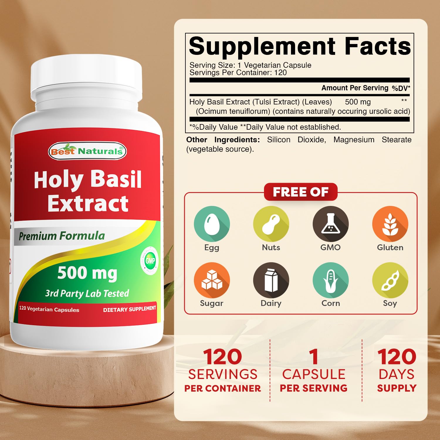 natural stress relief holy basil