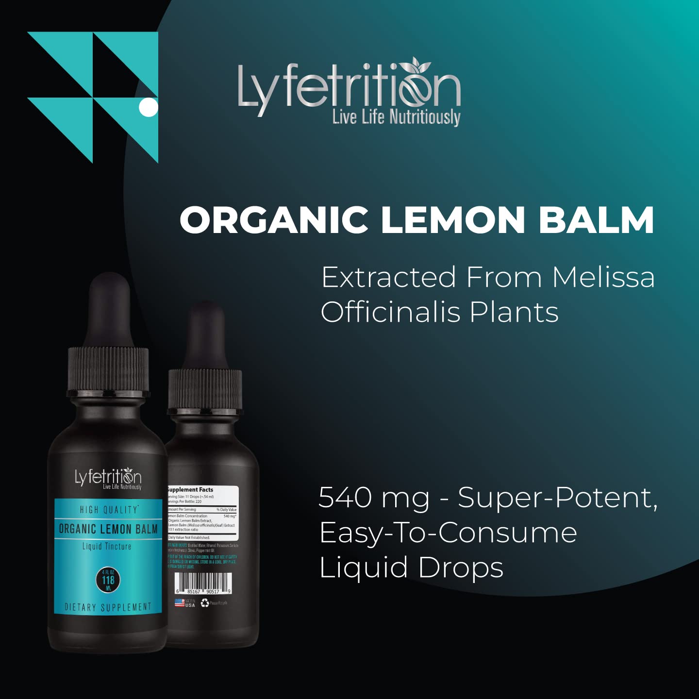 Natural stress relief lemon balm