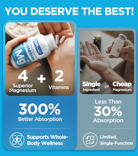 Natural stress relief magnesium capsules