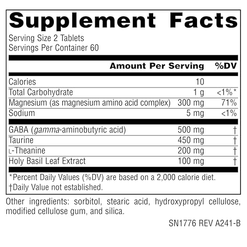 Natural stress relief magnesium formula