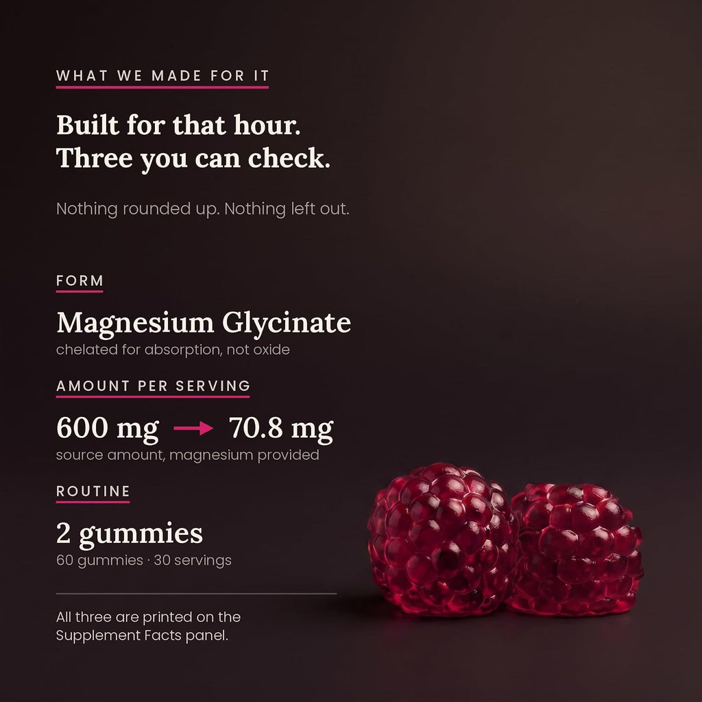 Natural stress relief magnesium gummies
