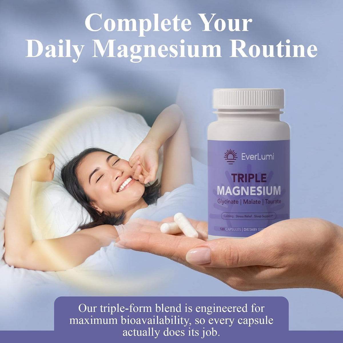 Natural stress relief magnesium supplement