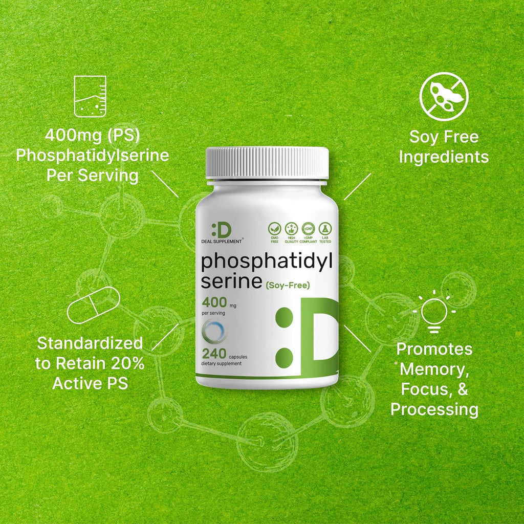 Natural stress relief phosphatidylserine