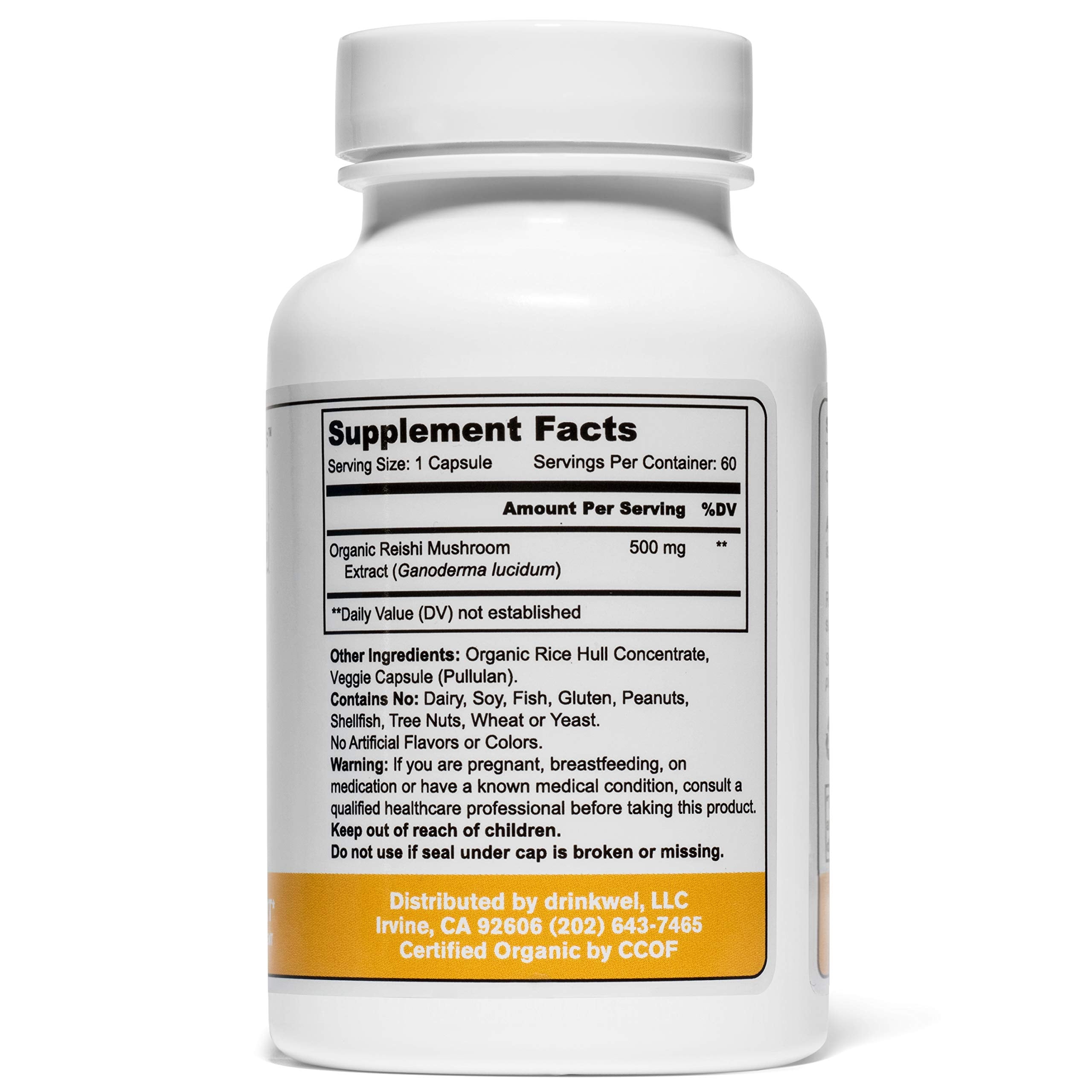 natural stress relief reishi mushroom capsules