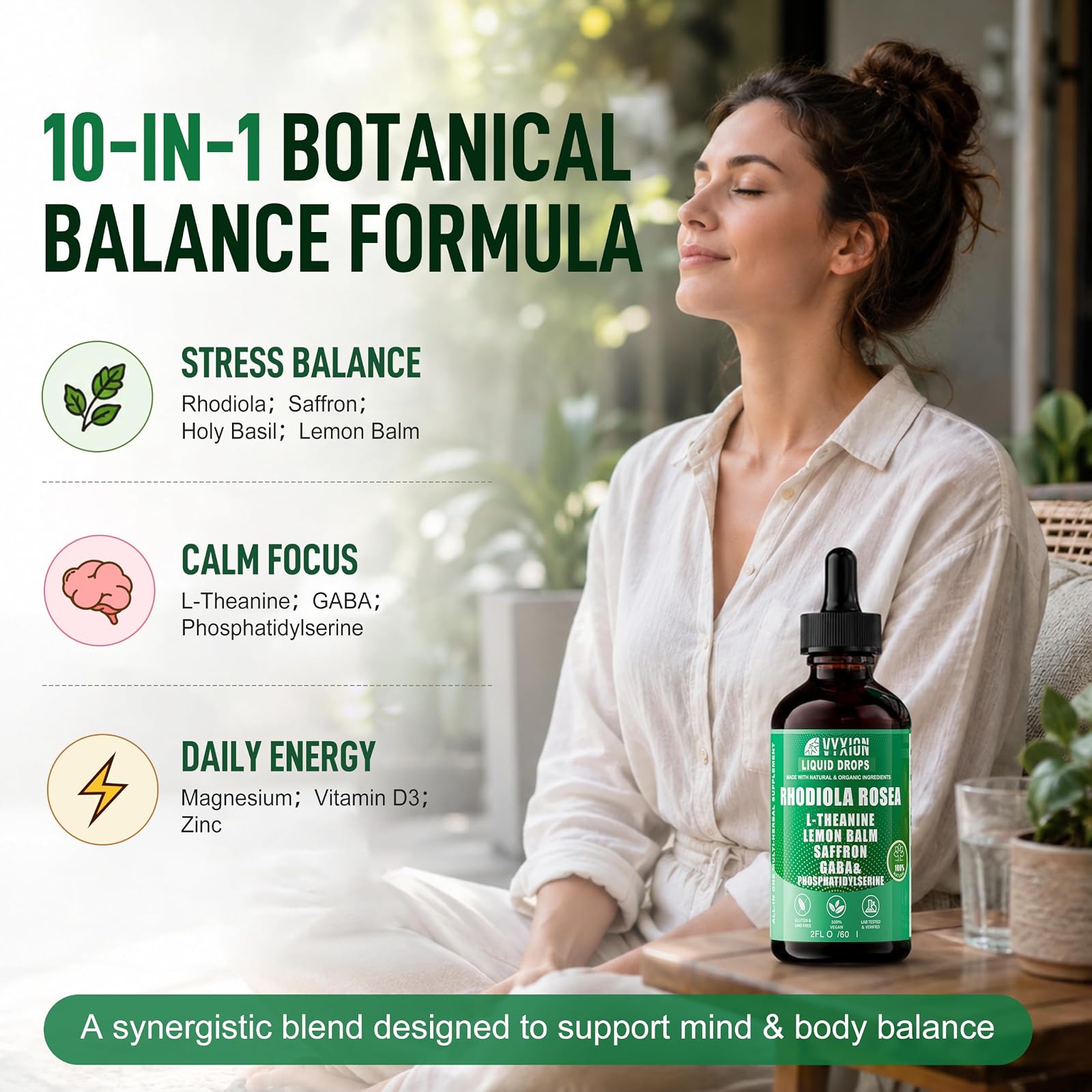 natural stress relief Rhodiola drops